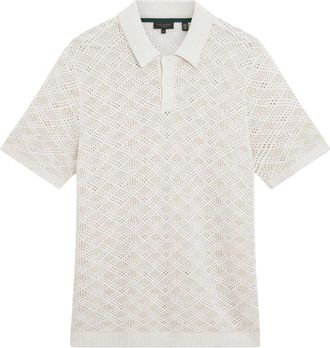 Ted Baker Poloshirt f&uuml;r Herren (Ecru)