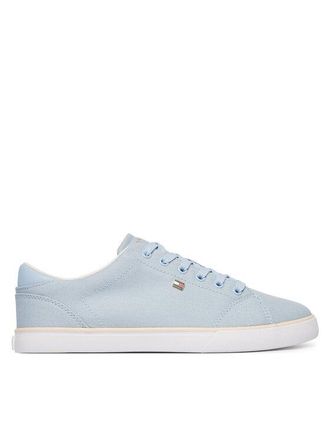 Tommy Hilfiger Sneakers aus Stoff Th Low Profile Vulc Canvas FW0FW09102 Himmelblau