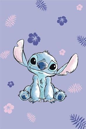 Disney Lilo e Stitch Couverture en microfibre bleue 100 x 150 cm 100 % polyester