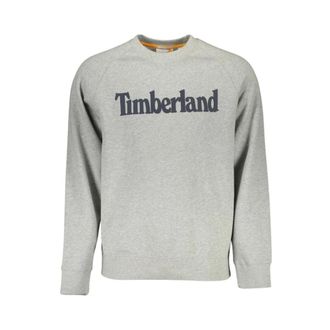 Timberland Homme, Sweatshirts et sweats &agrave; capuche, Gris, Taille: S SweaT-shirt Gris &Eacute;cologique Look &Eacute;l&eacute;gant