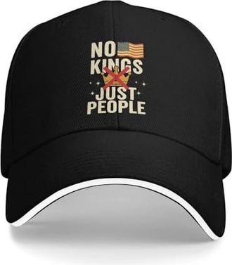 Generic Casquette dHomme, Casquette de Baseball No Kings Protest Sun, Casquettes Hip hop f&eacute;minines masculines personnalis&eacute;es d&eacute;t&eacute; y2k Y2k Retro Outdoor Sports