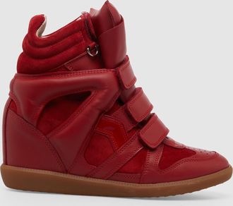 Isabel Marant Baskets Bekett Ring Scarlet Red, D&eacute;fil&eacute;