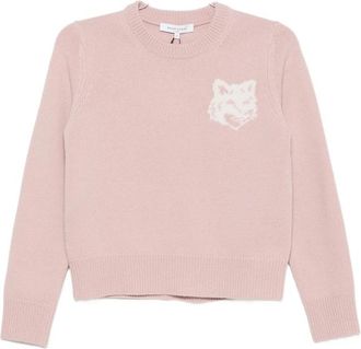 Maison Kitsun&eacute; Fox Head Intarsia Sweater