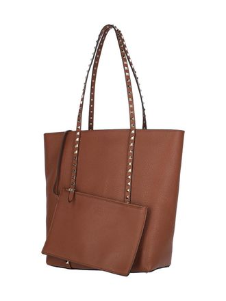 Valentino Garavani Womens Bags Brown Calf Leather