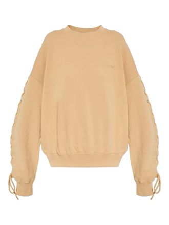 Rotate sweat &agrave; d&eacute;tail de la&ccedil;age - Tons neutres