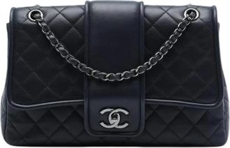 Chanel Sac bandouli&egrave;re Elementary Chic Pre-owned - Femme - Pre-owned - Bleu - Taille: ONE Size
