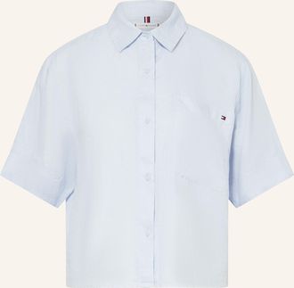 Tommy Hilfiger Hemdbluse Aus Leinen blau