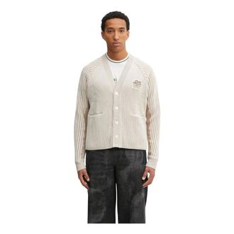 Filling Pieces Atmosphere Rippstrick-Cardigan - - Knitwear - Herren - Beige - M