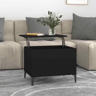 vidaXL Table basse Noir 60x44,5x45 cm Bois ding&eacute;nierie