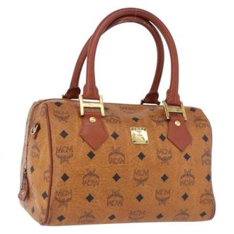 MCM Sac Boston Pre-owned - Femme - Pre-owned - Brun - Taille: ONE Size