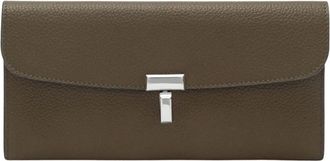Toteme Femme, Accessoires, Gris, Taille: ONE Size T-Lock Wallet