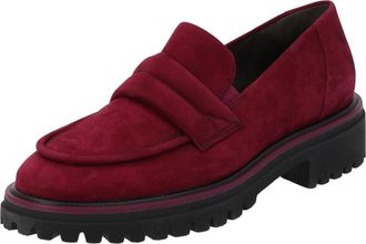 Paul Green Slipper & Mokassin 2957-052, Rauleder, Rot, Damen EU 5,5/38,5
