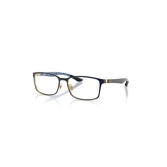 Ray-Ban Rb8424 Optics Arista Gold Fassung Klar Glas Polarisiert 55-18