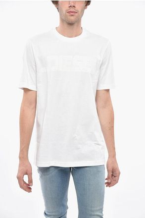 Diesel Crew Neck Cotton T-Shirt with Ton sur Ton Logo size 3xl