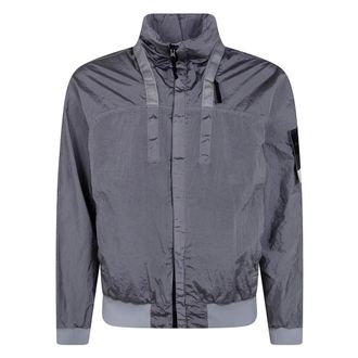 Stone Island Homme, Vestes, Gris, Taille: 2XL Nylon Metal Bomber Jacket