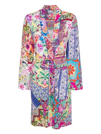 Johnny Was The Jonesy Morgenmantel - Blau