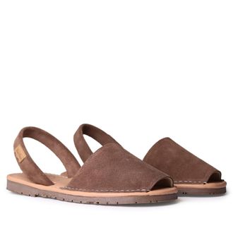 Toni Pons Mao Klassische Menorquinas f&uuml;r Damen aus Spaltleder, braun, 36 EU