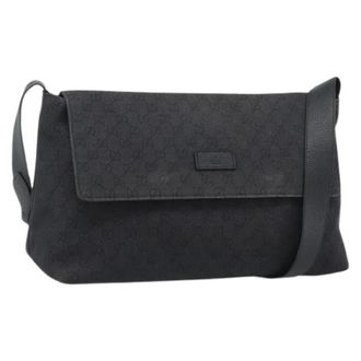 Gucci Sac bandouli&egrave;re vintage GG Canvas Pre-owned - Femme - Pre-owned - Noir - Taille: ONE Size