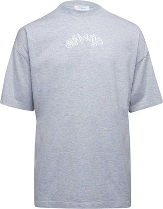 Off-white Off White - Hl_Music T-Shirt f&uuml;r Herren, Regul&auml;r (Grau/Wei&szlig;)