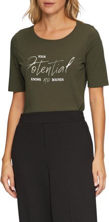 s.Oliver T-Shirt mit Frontprint im Slim Fit