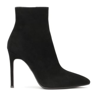 Kazar Schwarze Wildlederstiefel mit spitzer Zehenpartie - - Shoes - Damen - Schwarzk - 39 EU
