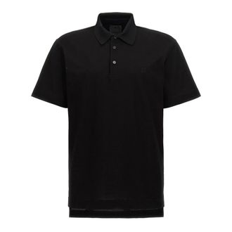 Givenchy Logo Stickerei Polohemd - - Tops - Herren - Schwarzk - S
