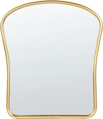Beliani Miroir Mural Moderne Glamour Métal 45 x 52 cm doré Noth