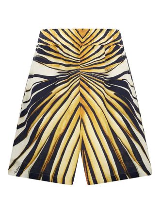 Roberto Cavalli short Ray of Gold imprimé - Tons neutres