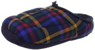 Tommy Hilfiger DOWNSLIPPERS, Chaussons Classiques Femme - Bleu - Blau (Holiday Check 353), 39/40 EU