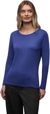 Street One Basic Rundhalsshirt Amparo Blue 42