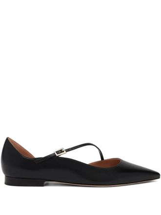 Malone Souliers ballerines Bettina à bout pointu - Noir