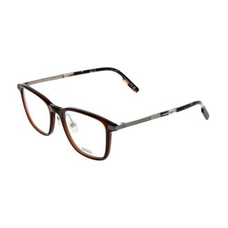 Ermenegildo Zegna Braune Rechteckige Optische Brillen - - Accessories - Herren - Braun - ONE SIZE