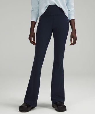 lululemon Pantalon Groove &eacute;vas&eacute; taille tr&egrave;s haute Nulu pour Femmes - Bleu - Taille 12