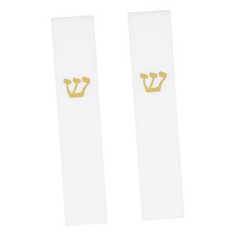 Cabilock 2stücke Tür-mizzuzah Aus Harz Weiß Dekorativ Für Innen Und Außenbereich Geeignet Wetterbeständig Einfache Montage Ohne Werkzeug Kulturell Inspiriert F