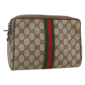 Gucci Pochette en plastique doccasion - Femme - Pre-owned - Beige - Taille: ONE Size