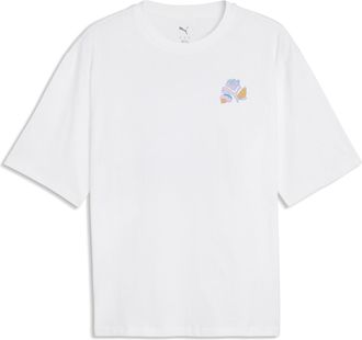 Puma T-shirt boxy &agrave; imprim&eacute;s Wardrobe Essentials Beach Club Homme, Accessoires, Blanc, XXL