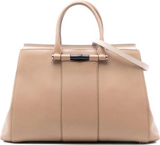 Gucci Hobo Bags - Leather Lady Bamboo Satchel - Gr. unisize - in Braun - f&uuml;r Damen