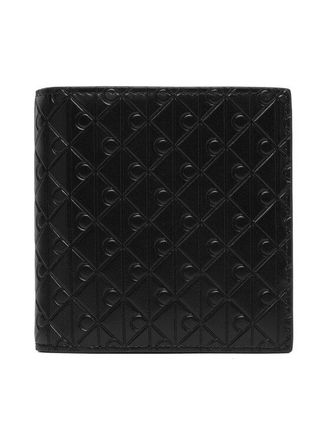 Calvin Klein Geldb&ouml;rse Embossed Emblem Trifold LV04D1145G Schwarz