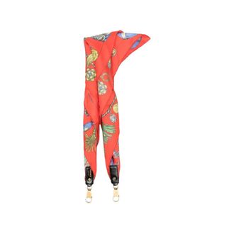 Versace Foulard en Soie Imprim&eacute; Charm 55 cm - Femme - Accessoires - Rouge - Taille: ONE Size