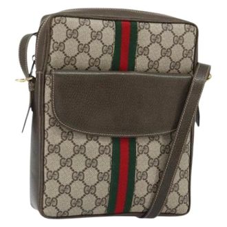 Gucci Sac bandouli&egrave;re GG Canvas Vintage Pre-owned - Femme - Pre-owned - Beige - Taille: ONE Size