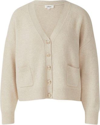 s.Oliver Cardigan Strickjacke Oversized Strickjacke mit dekorativen Kn&ouml;pfen