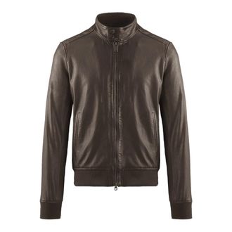 Bomboogie Homme, Vestes, Brun, Taille: M Friz Leather Bomber Jacket