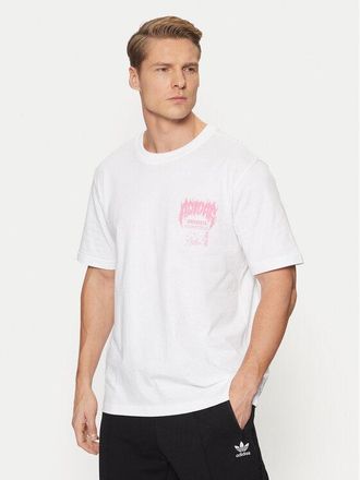 adidas T-Shirt Trefoil Series Fashion Elevated Tee JD0665 Weiß Regular Fit