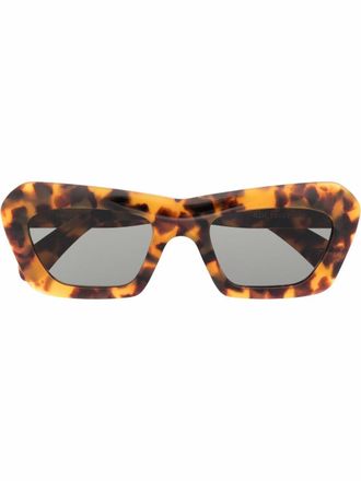 Retro Superfuture Zenya Sonnenbrille in Schildpattoptik - Braun