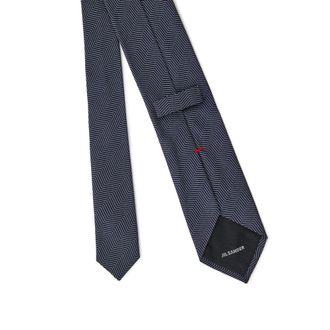 Jil Sander Mens Blue Silk Tie