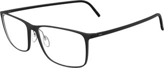 Silhouette unisex, Accessoires, Noir, Taille: 55 MM Pure Wave 2956 Optical Frame