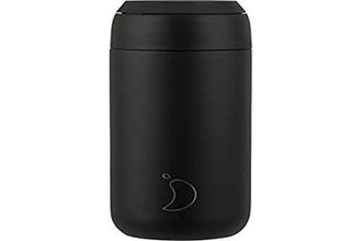 Chilly's Series 2 doppelwandiger Kaffeebecher aus Edelstahl in der Farbe Abyss Black mit einem Volumen von 500ml, B2B_C500S2ABLK