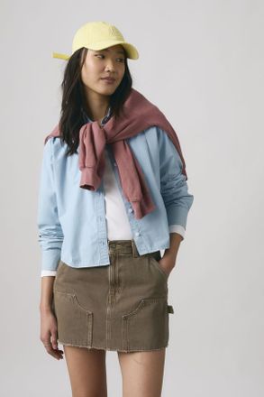 Levi's Chemise Crop Harlie - Femme - Bleu / Glacier Lake Gd - XS