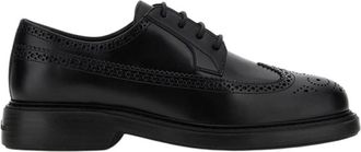 Hogan Homme, Chaussures, Noir, Taille: 41 1/2 EU H704 Derby Bucature
