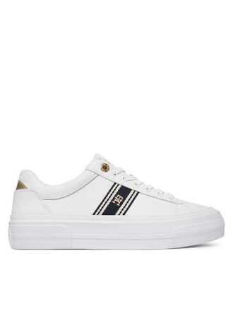 Tommy Hilfiger Sneakers Th Foxing Platform Webbing FW0FW09353 Wei&szlig;